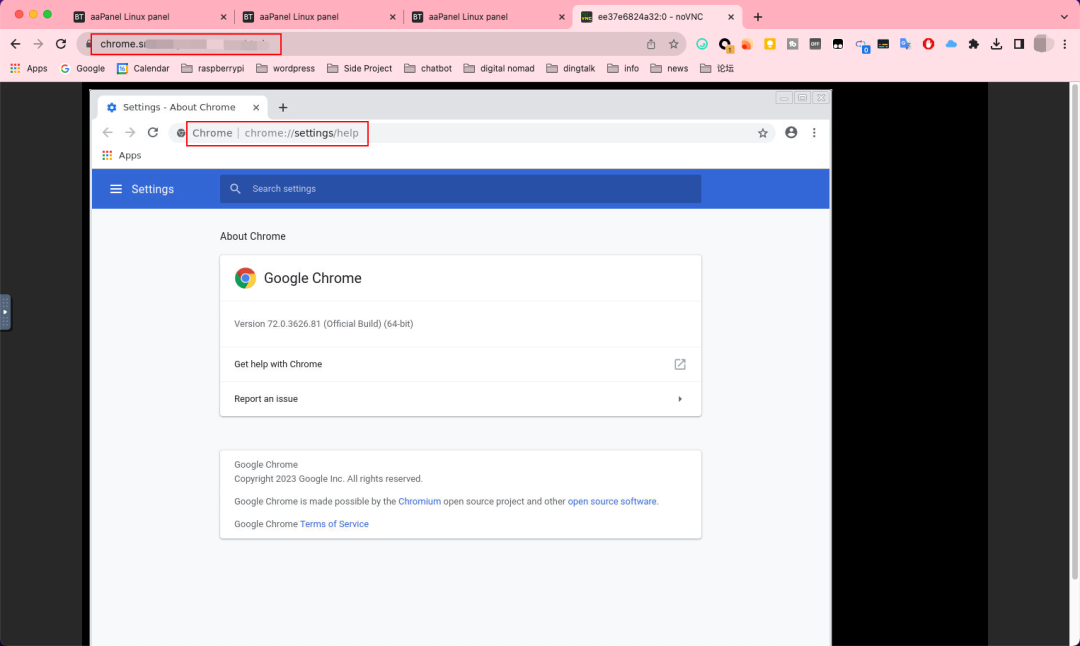 HomeLab迷你小主机（x86）：Docker部署开源Chrome浏览器(在容器中)chrome-novnc - 番茄工作法
