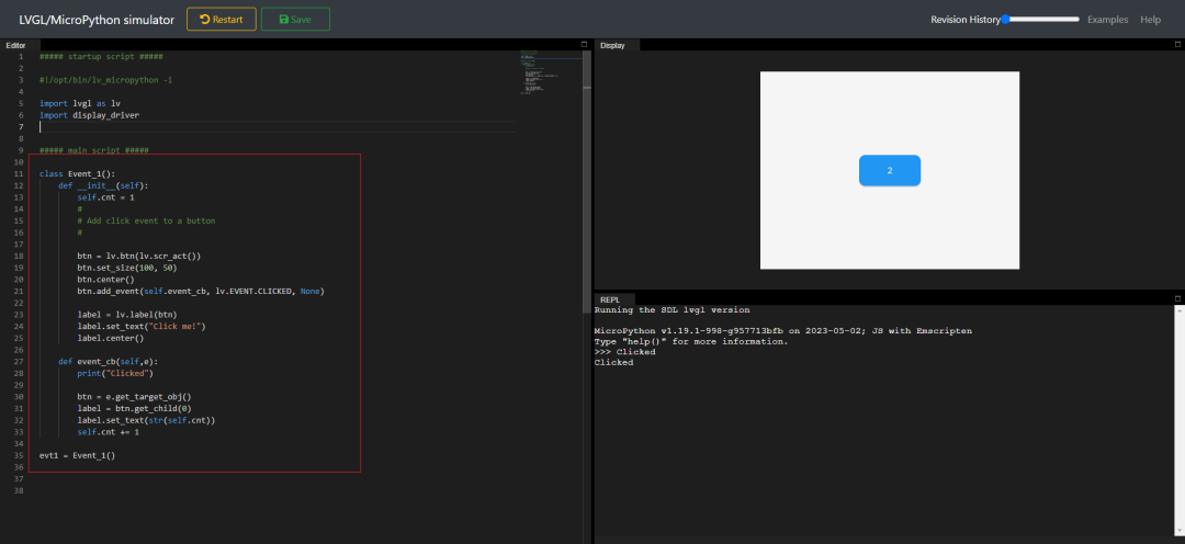 MicroPython[ESP32-S3]：LVGL点亮屏幕并设置触摸事件 - 番茄工作法